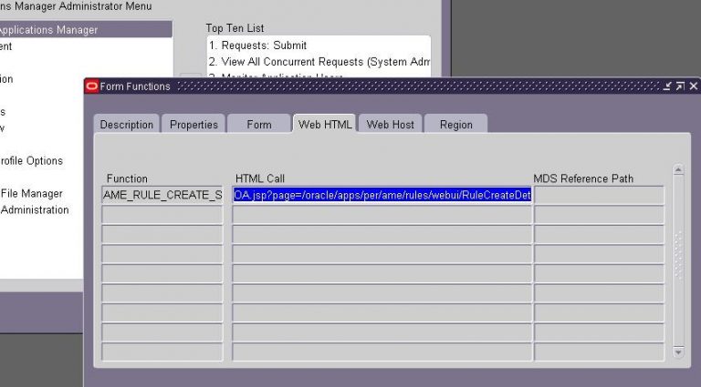 Error creating AME rule R12 oracle.apps.per.ame.rules.server.RulesAM ...